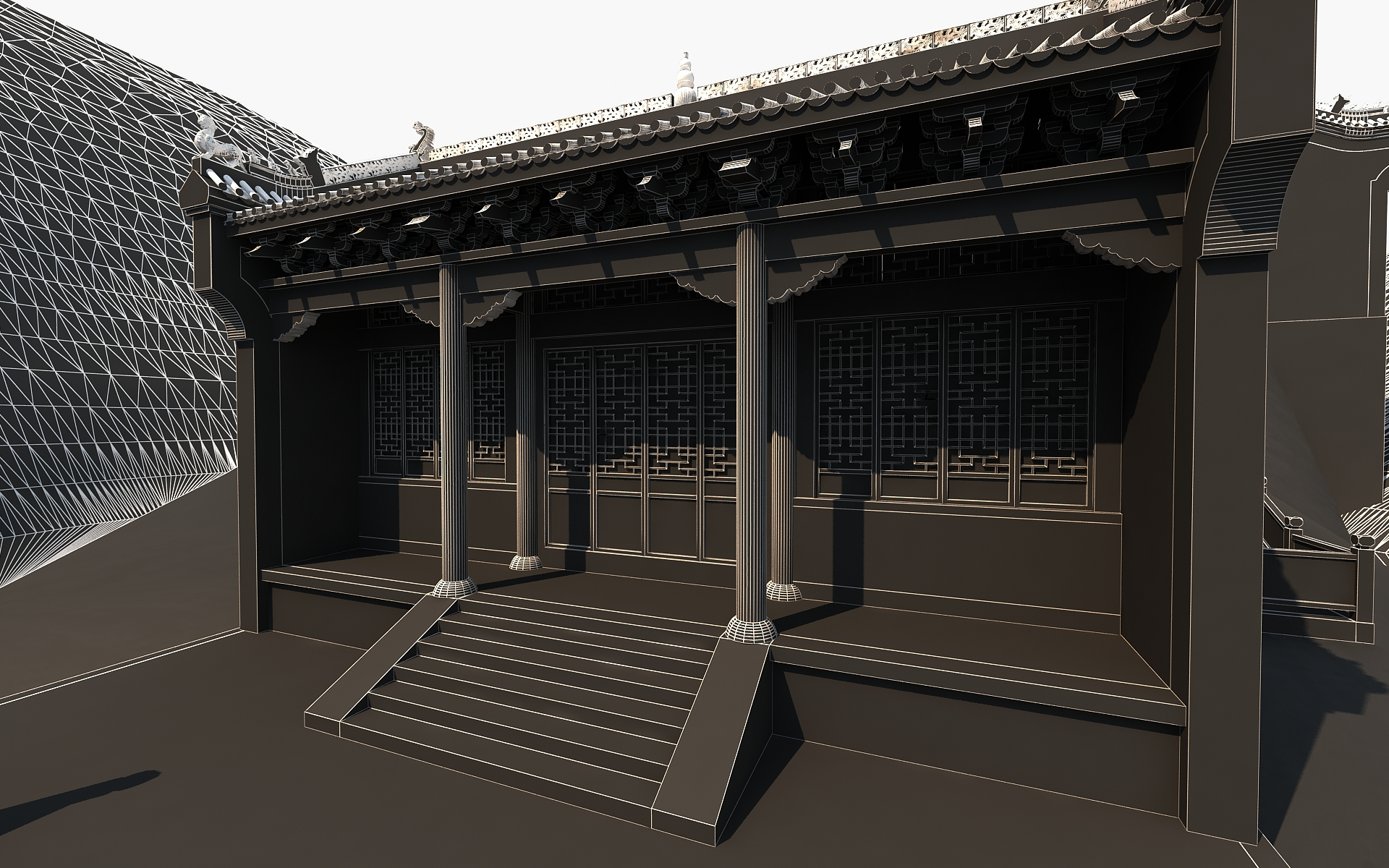 Chinese temple 3D model - TurboSquid 1671226