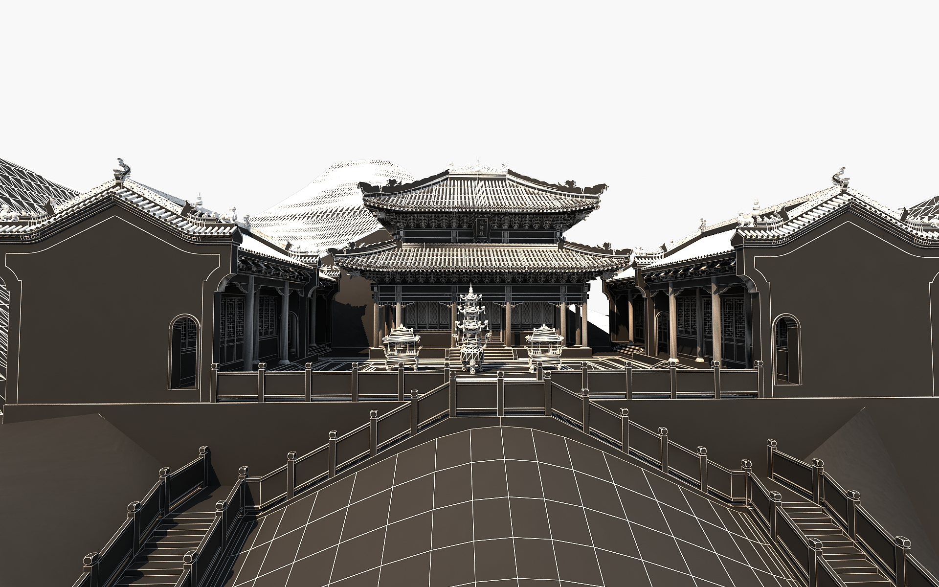 Chinese temple 3D model - TurboSquid 1671226
