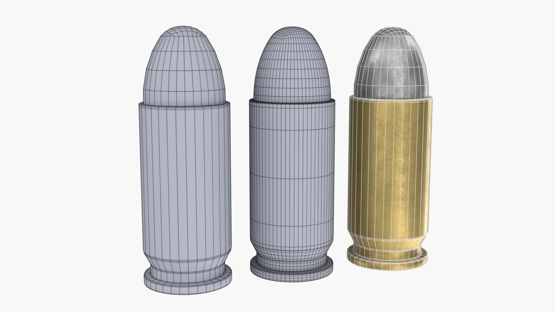 Bullet Dirty 9mm 3D Model - TurboSquid 2246390