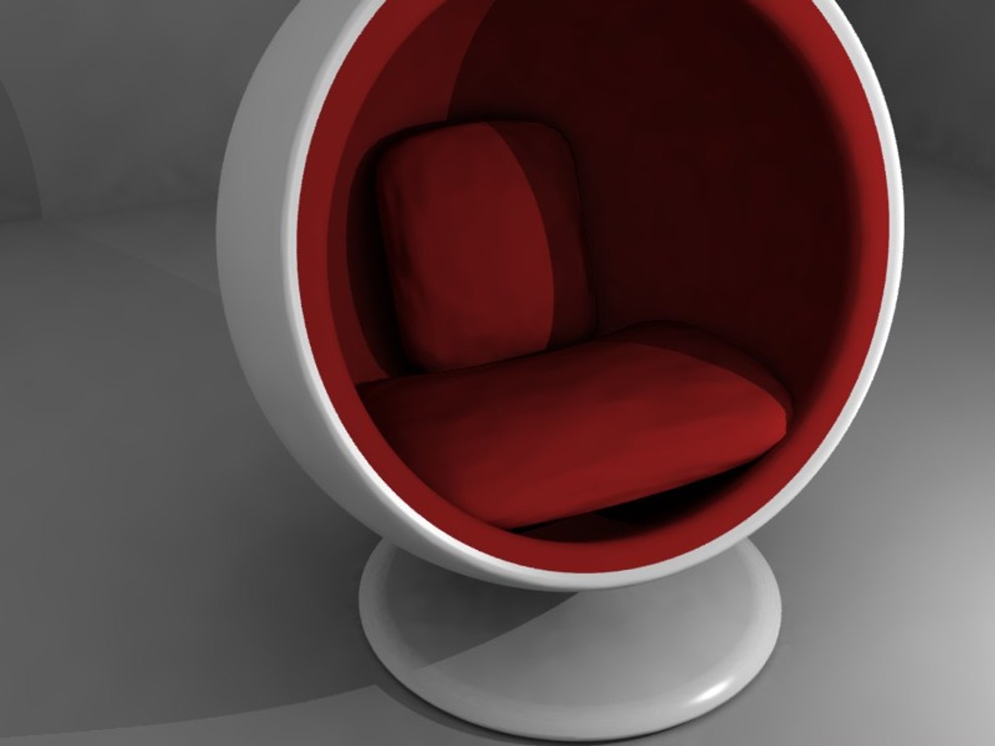 3d Sphere Chair Model