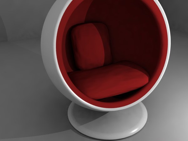 3d sphere chair model