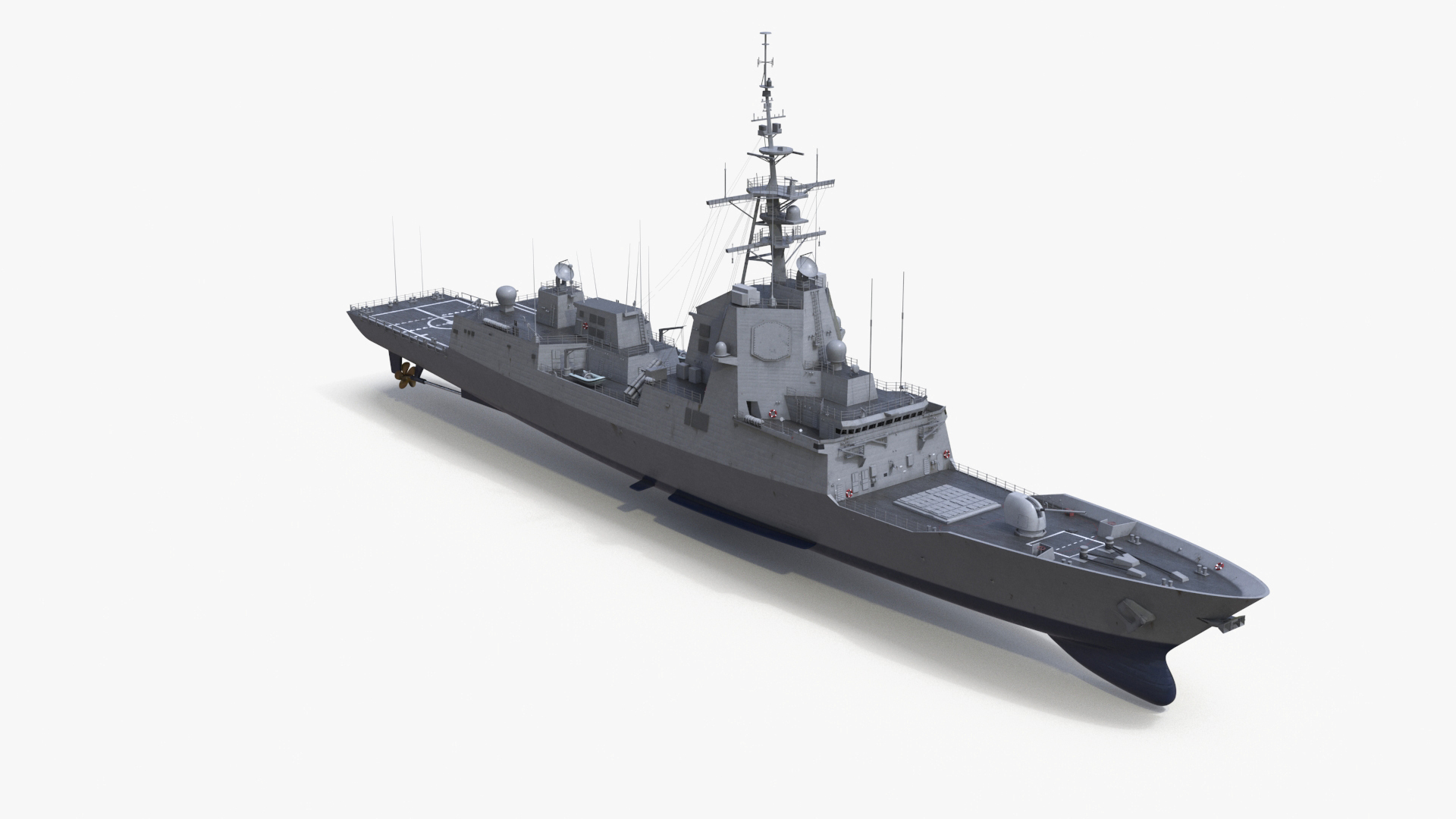 3D F101 Alvaro De Bazan Class Frigate Model - TurboSquid 2322274