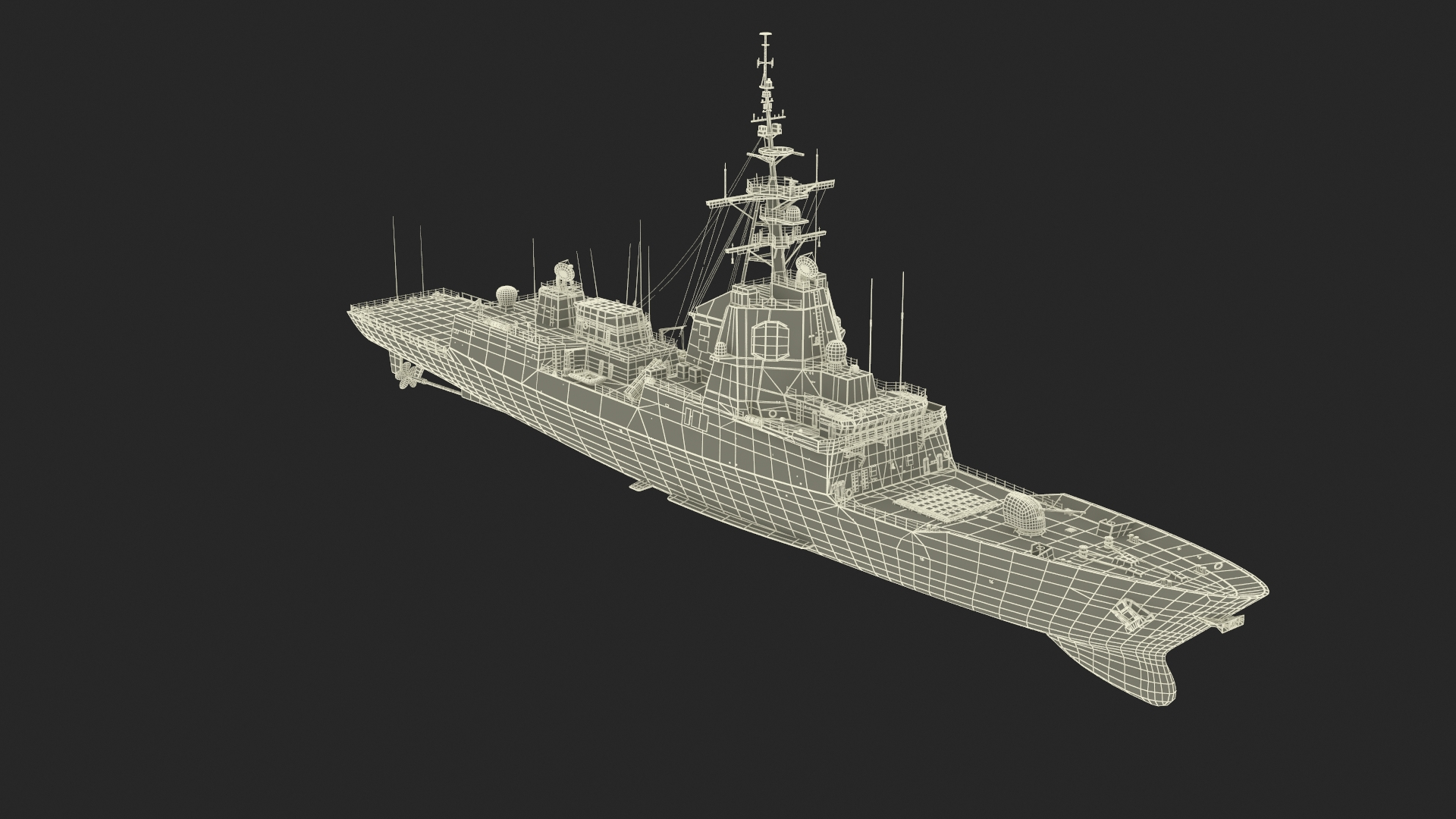 3D F101 Alvaro De Bazan Class Frigate Model - TurboSquid 2322274
