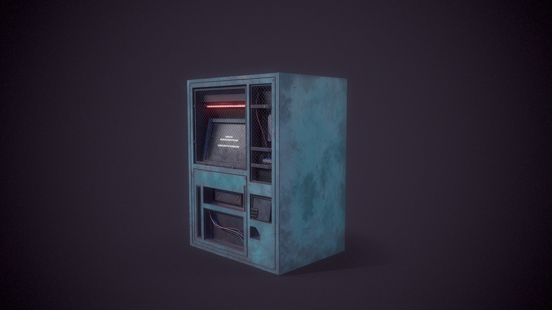 3D Lowpoly Sci-fi Mysterious Vending Machine Model - TurboSquid 1895575