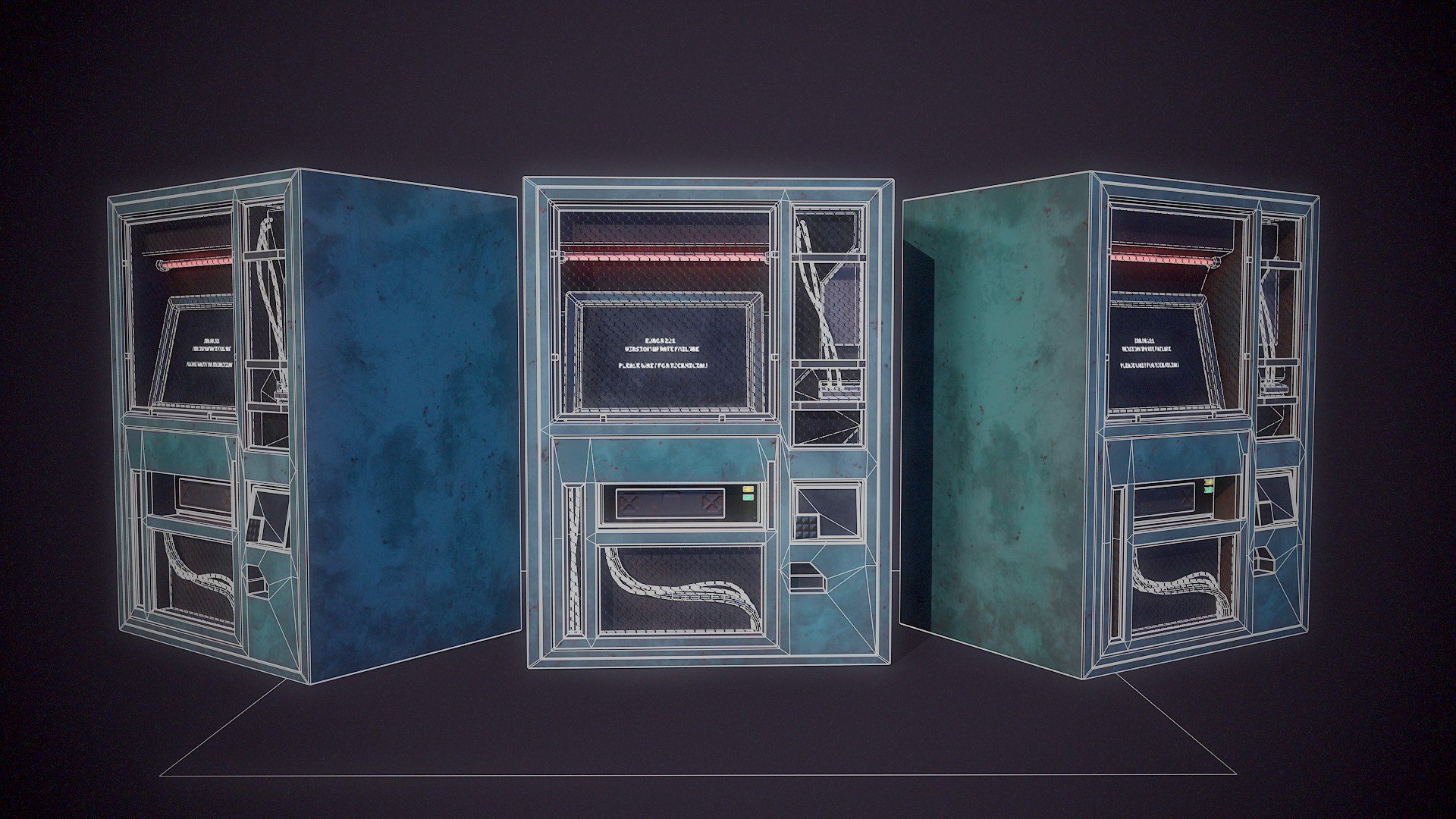 3D Lowpoly Sci-fi Mysterious Vending Machine Model - TurboSquid 1895575