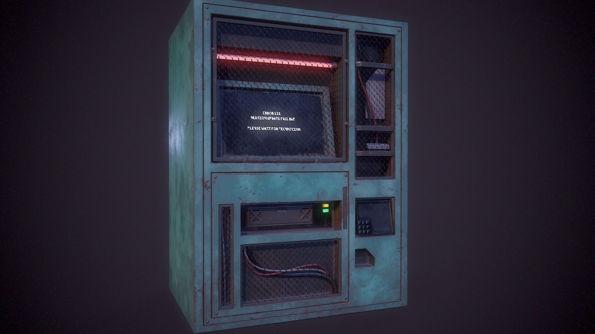 3D Lowpoly Sci-fi Mysterious Vending Machine Model - TurboSquid 1895575