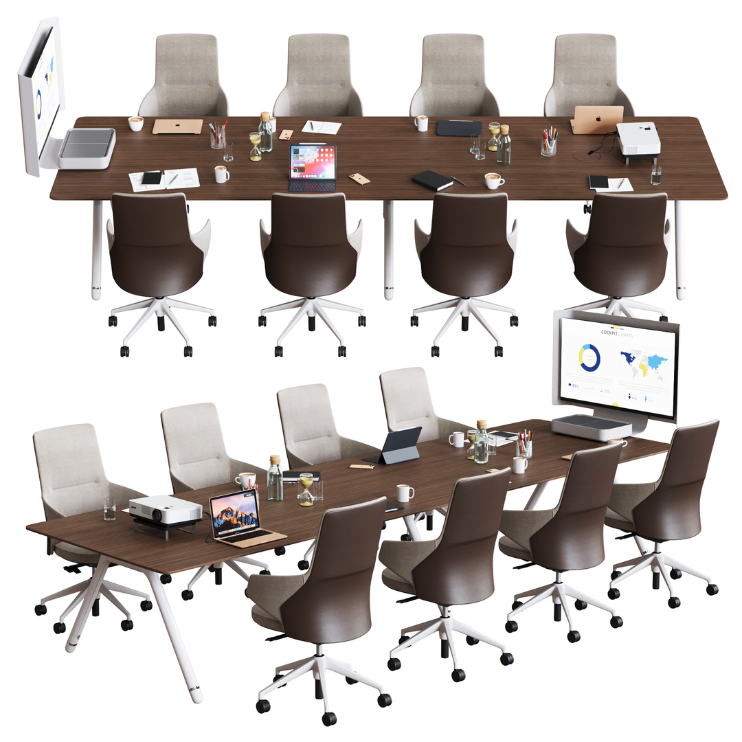 Steelcase - Konferenztisch POTRERO415 3D-Modell - TurboSquid 1780877