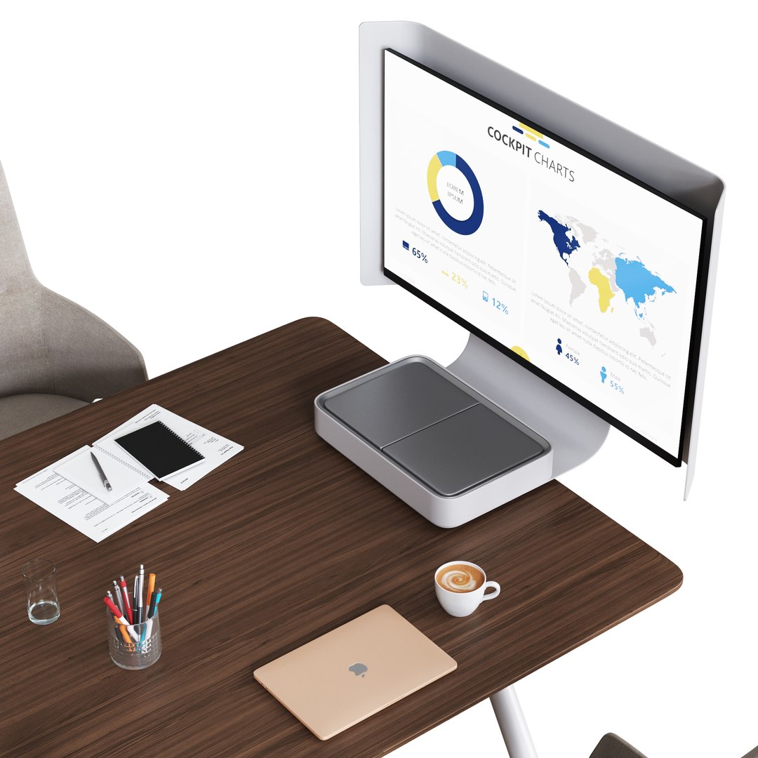 3D Steelcase - Conference Tabele POTRERO415 - TurboSquid 1780877