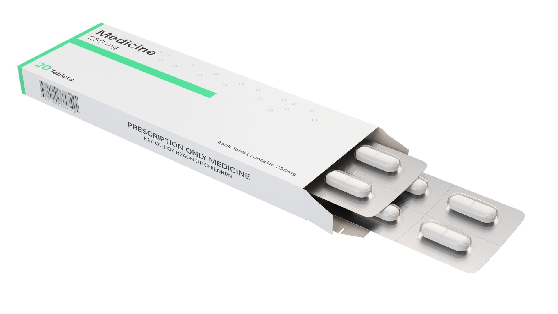 3D Model Packaged Medicine - TurboSquid 2154437