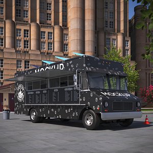 black catering van