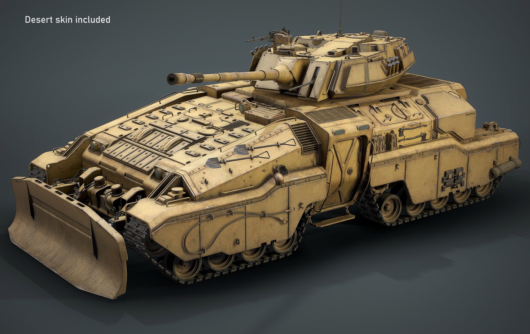 Sci Fi Tank Low Poly 3D Model - TurboSquid 1755202