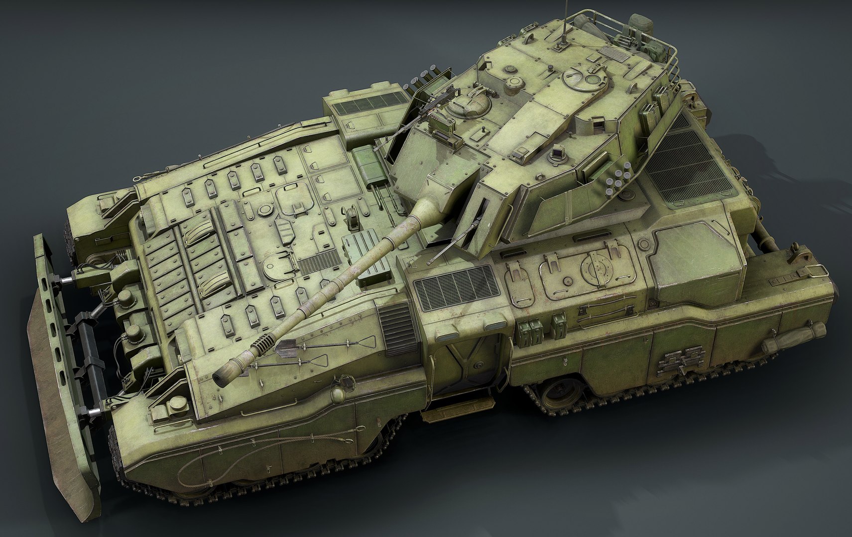Sci Fi Tank Low Poly 3D Model - TurboSquid 1755202