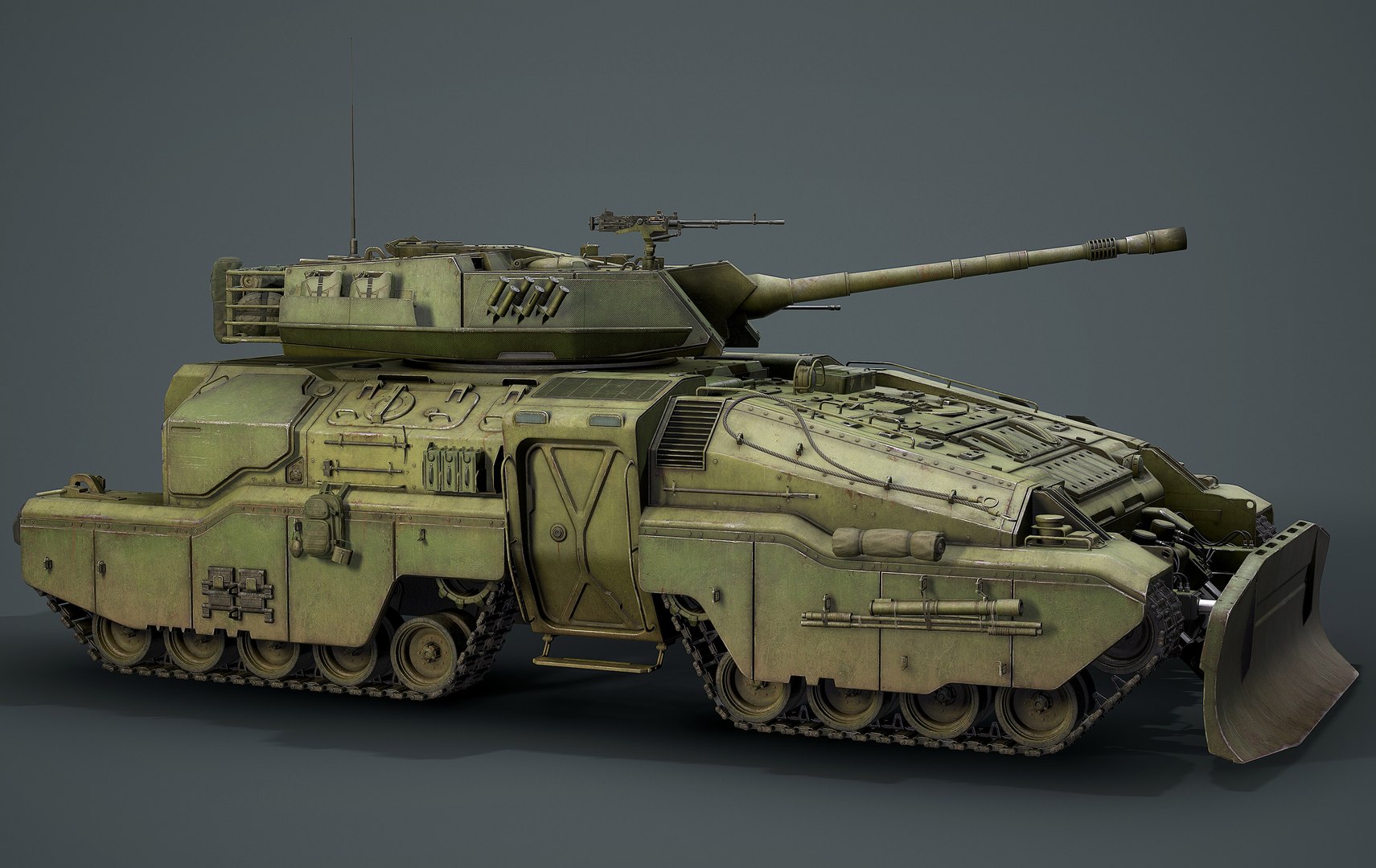 Sci Fi Tank Low Poly 3D Model - TurboSquid 1755202