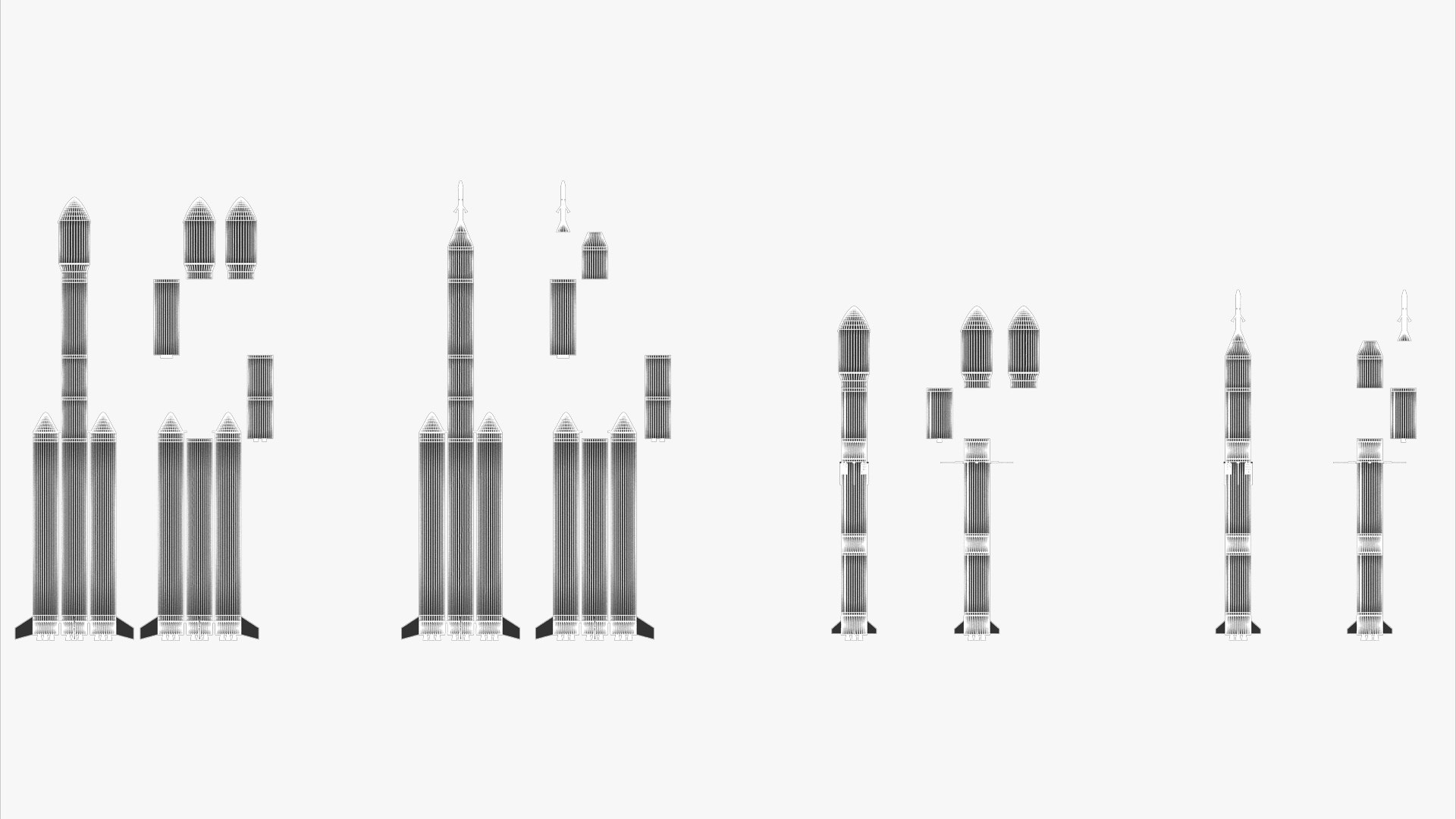 3D Long March 10 CZ-10 New Generation Manned Launch Vehicle ...