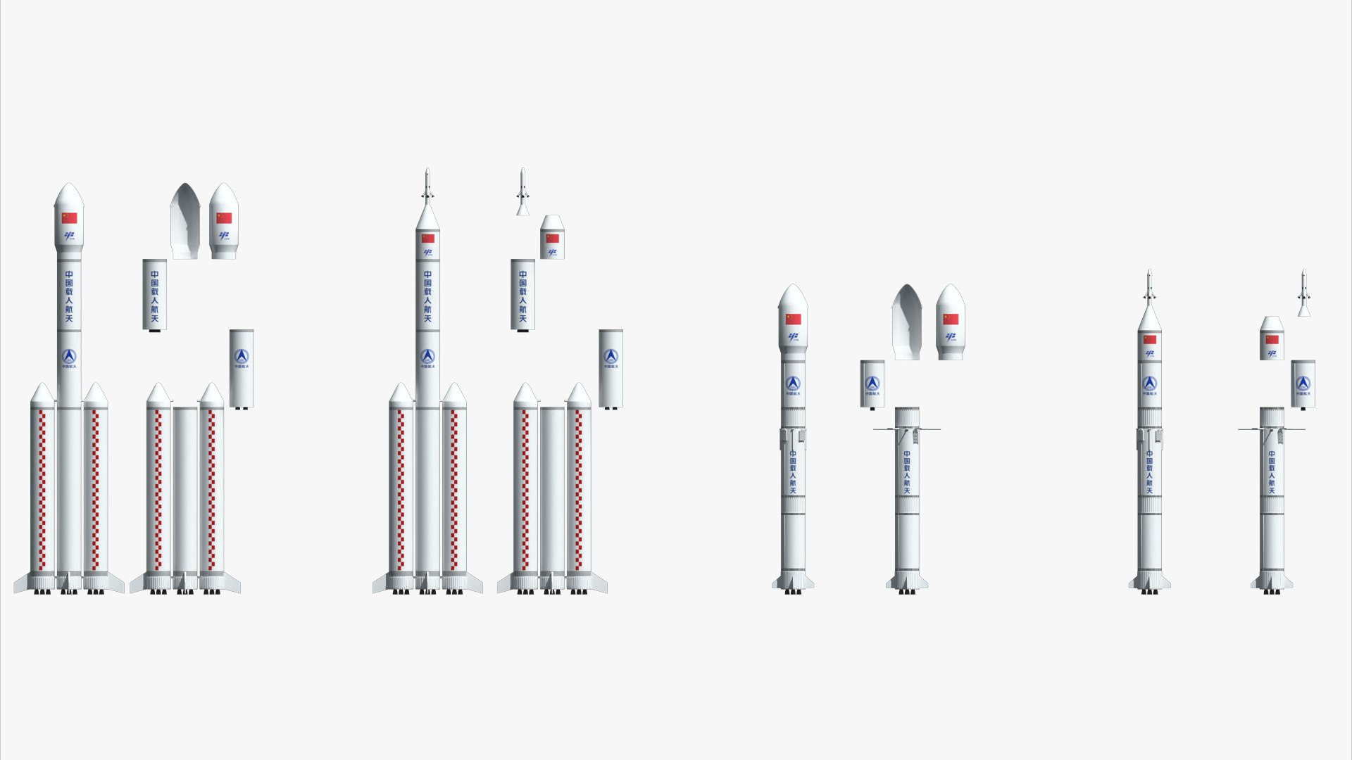 3D Long March 10 CZ-10 New Generation Manned Launch Vehicle ...