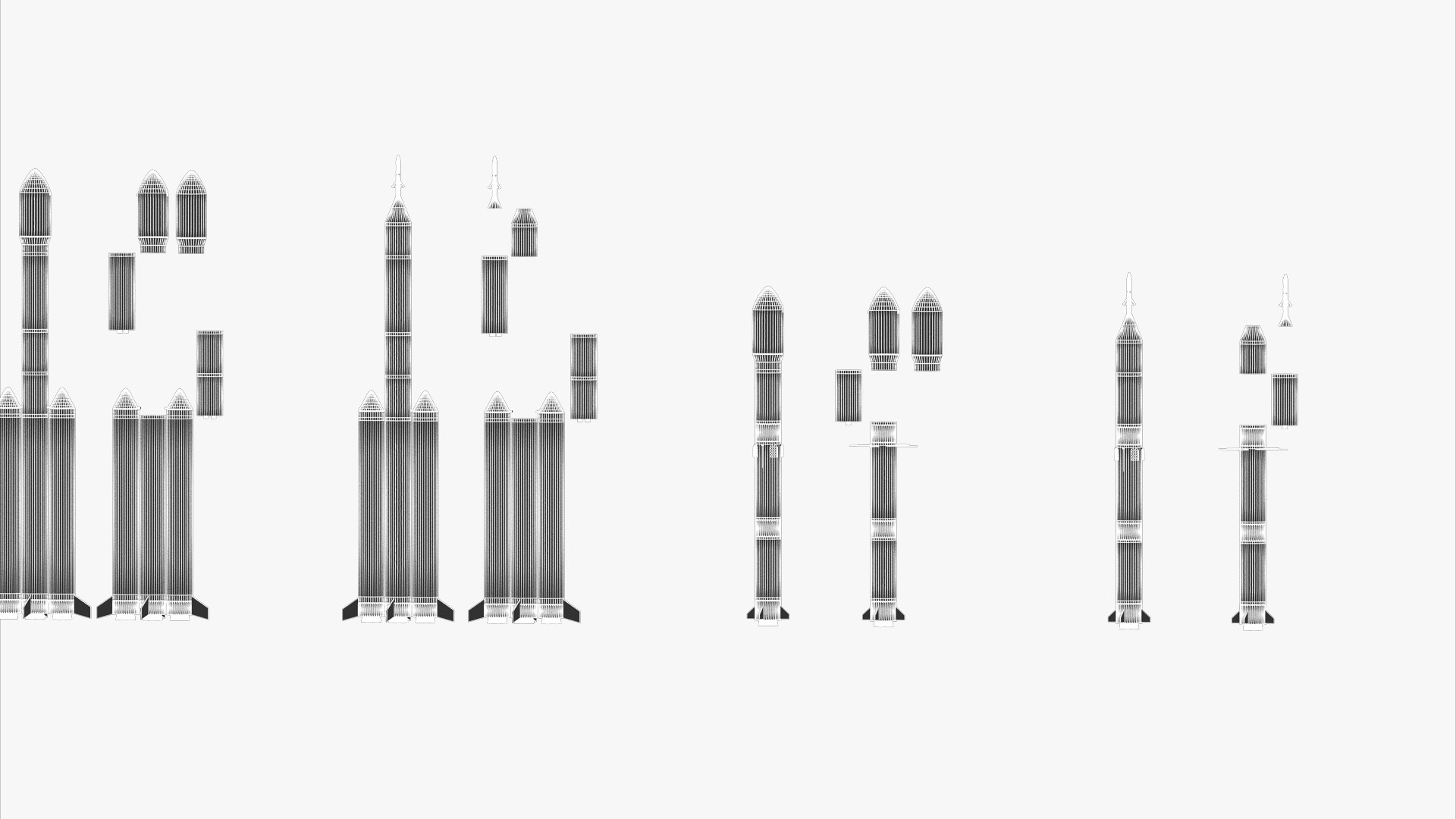 3D Long March 10 CZ-10 New Generation Manned Launch Vehicle ...