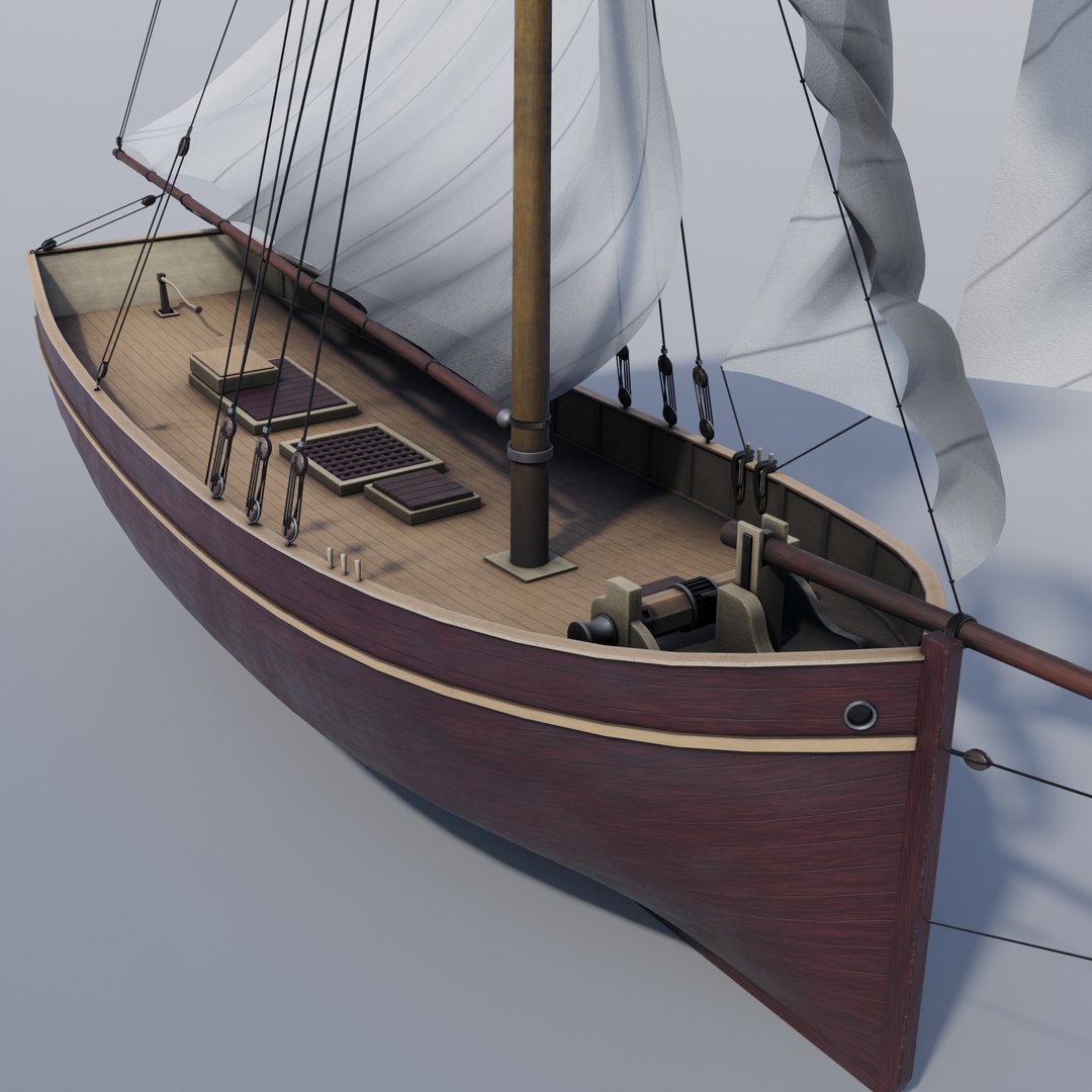 3D Schooner Model - TurboSquid 1831877