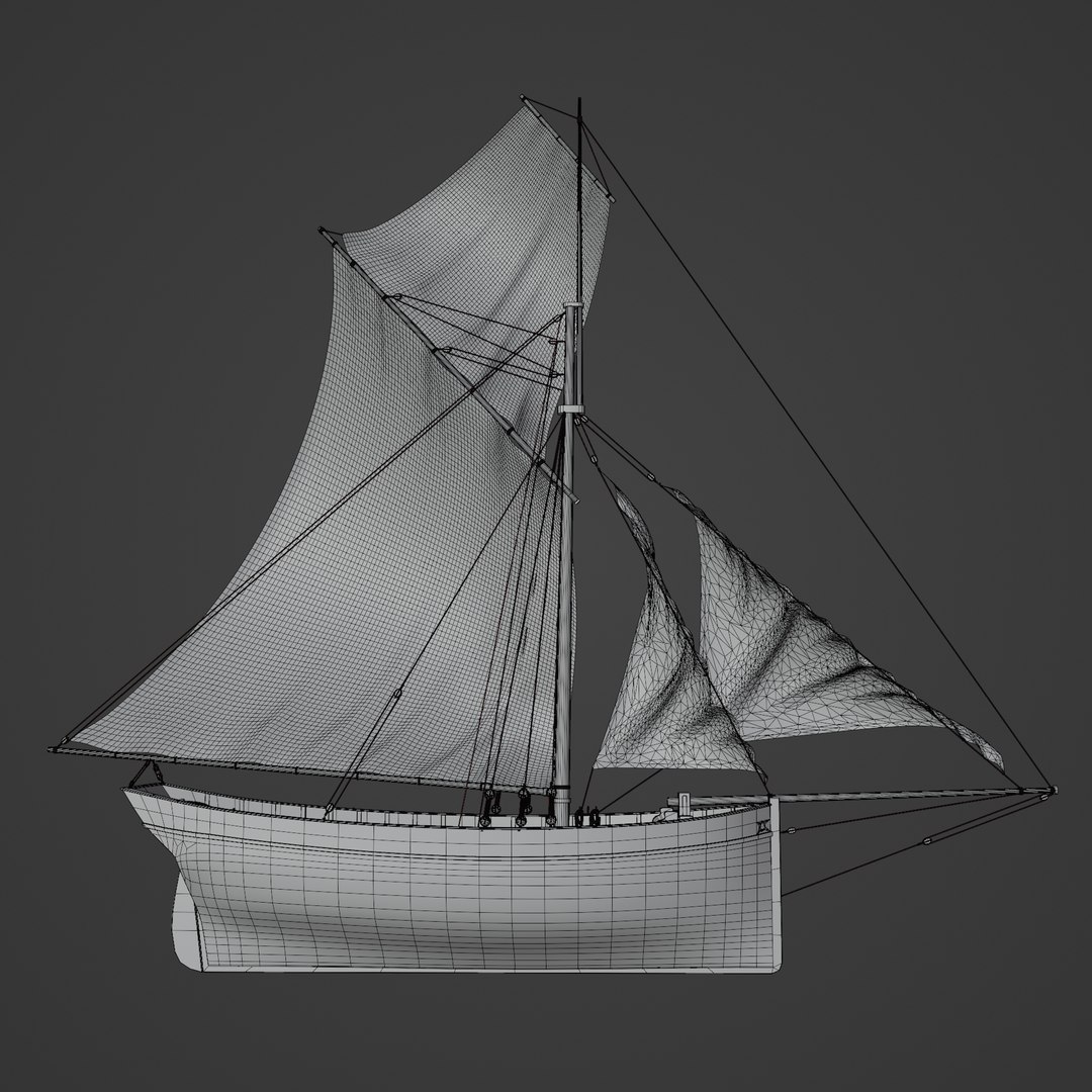 3D Schooner Model - TurboSquid 1831877