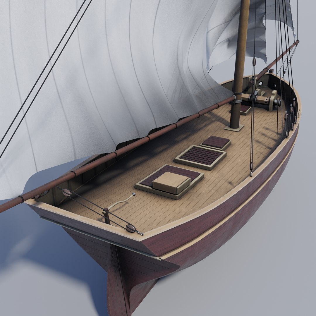 3D Schooner Model - TurboSquid 1831877