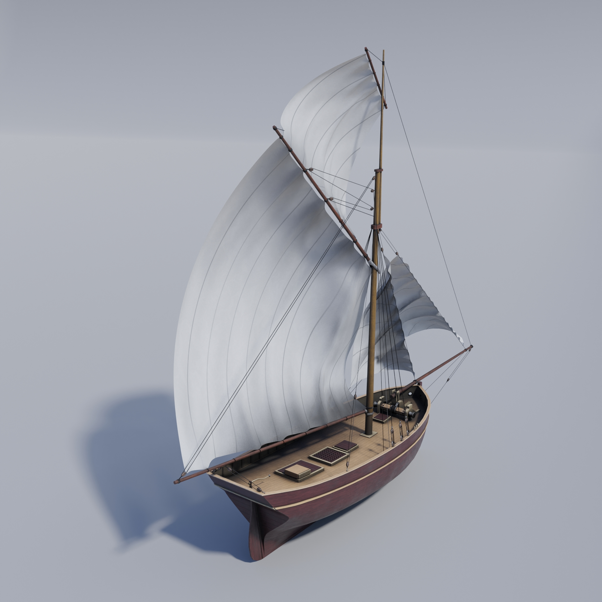 3D Schooner model - TurboSquid 1831877