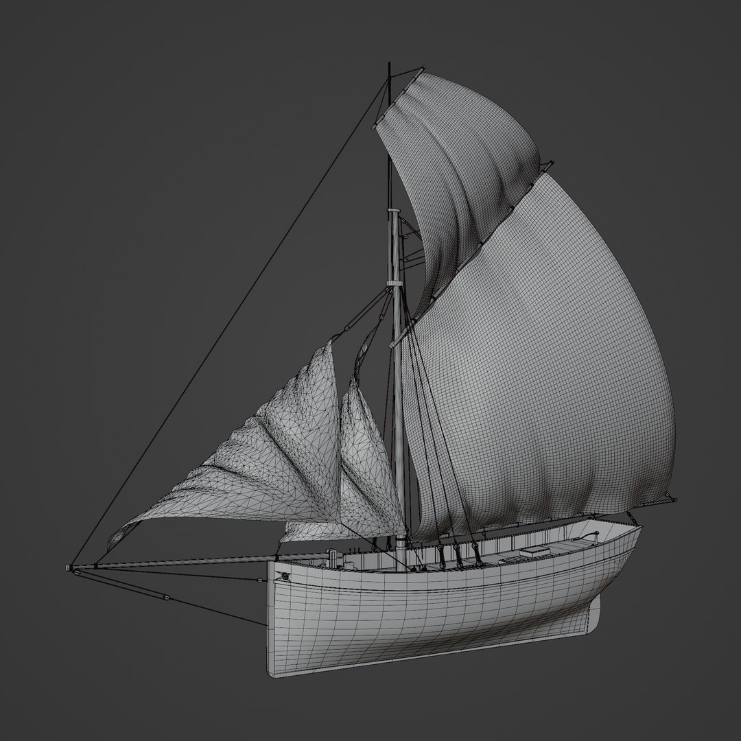 3D Schooner Model - TurboSquid 1831877