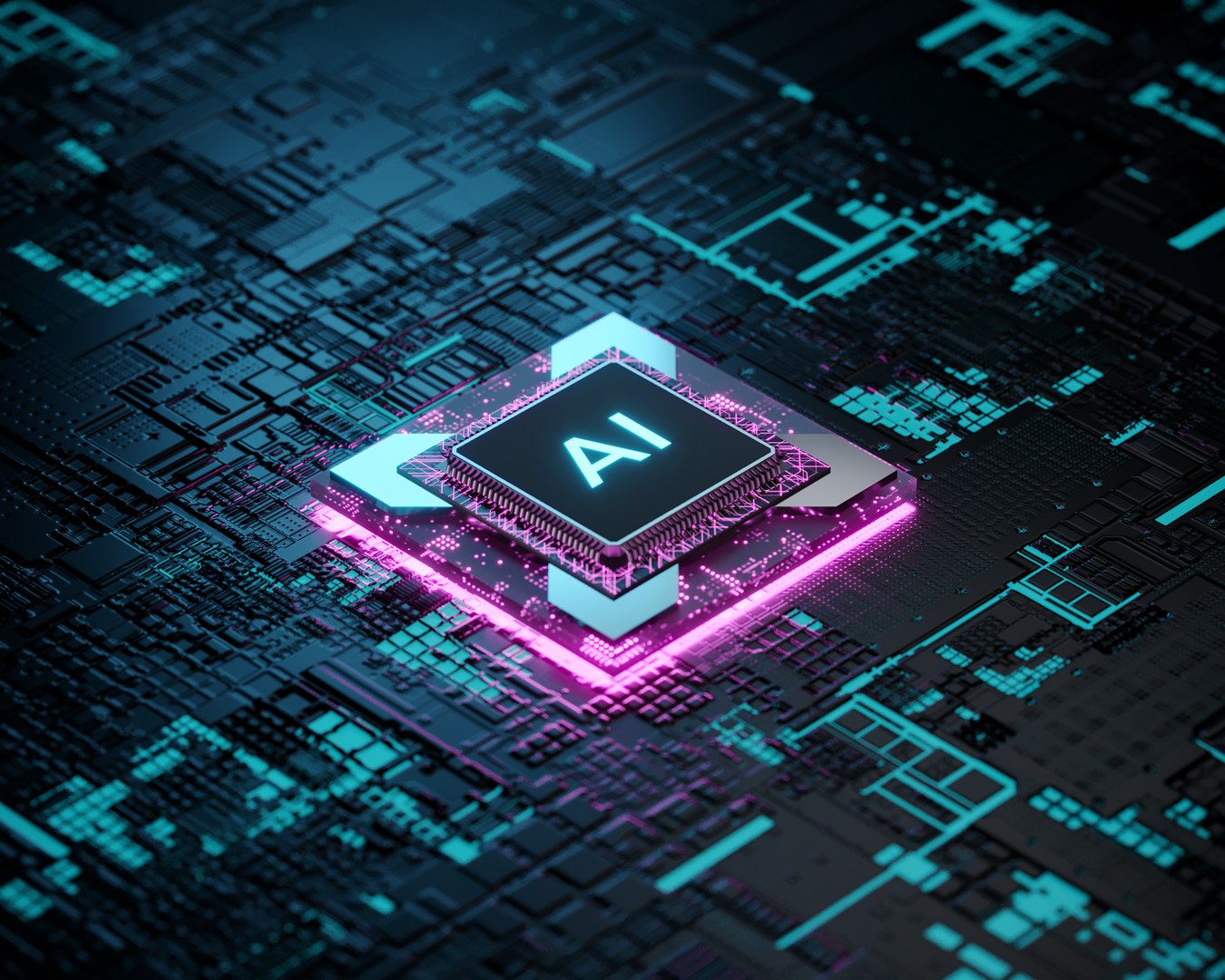 Artificial Intelligence AI Chip Computer Processor 3D Model - TurboSquid 2350692