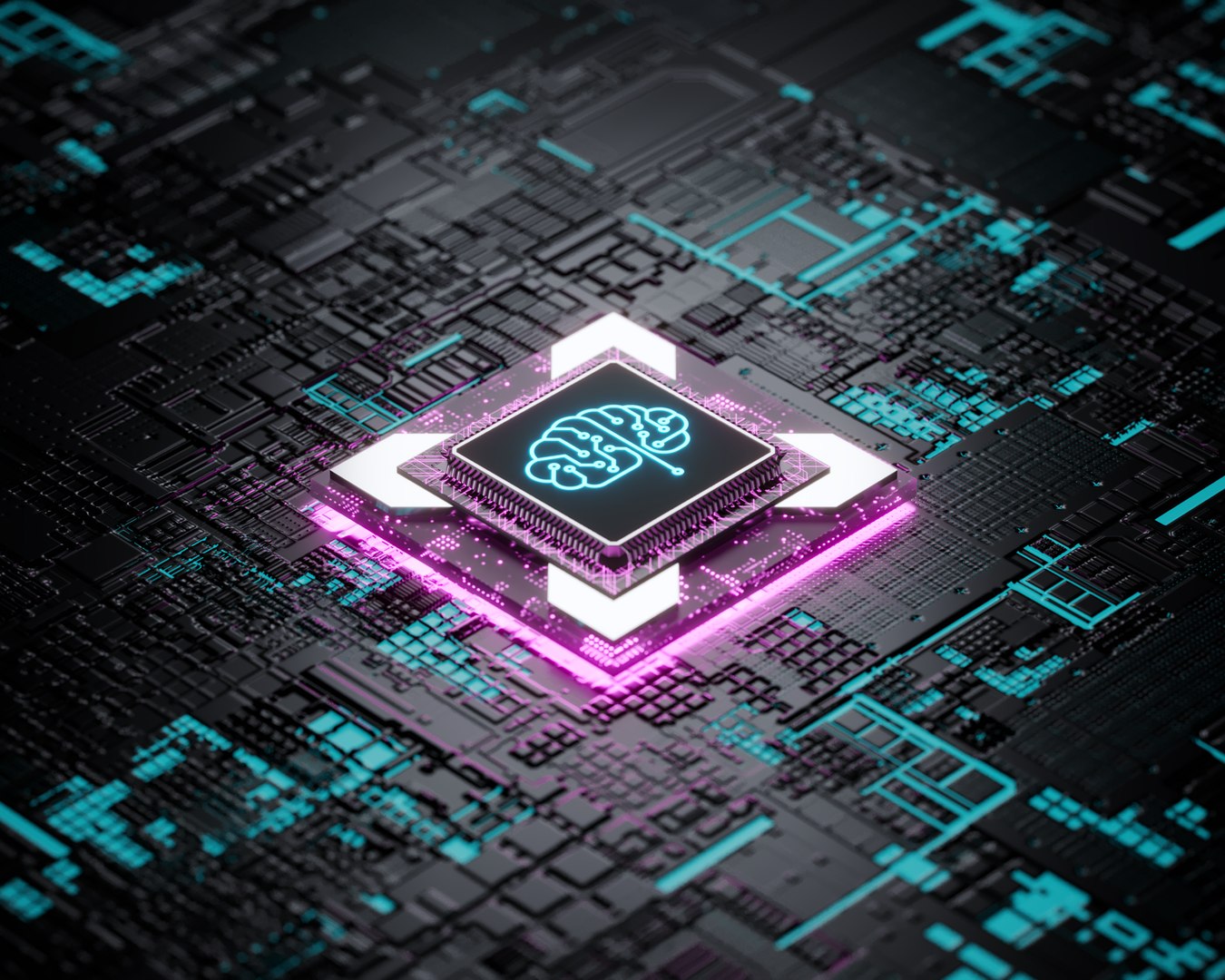 Artificial Intelligence AI Chip Computer Processor 3D Model - TurboSquid 2350692