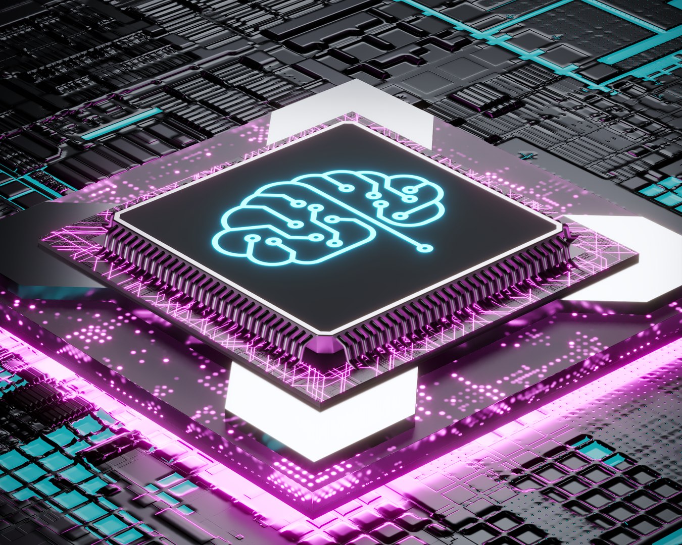 Artificial Intelligence AI Chip Computer Processor 3D Model - TurboSquid 2350692