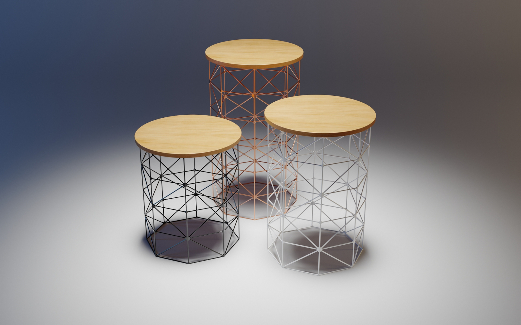 Rete Side Tables 3D - TurboSquid 1968374