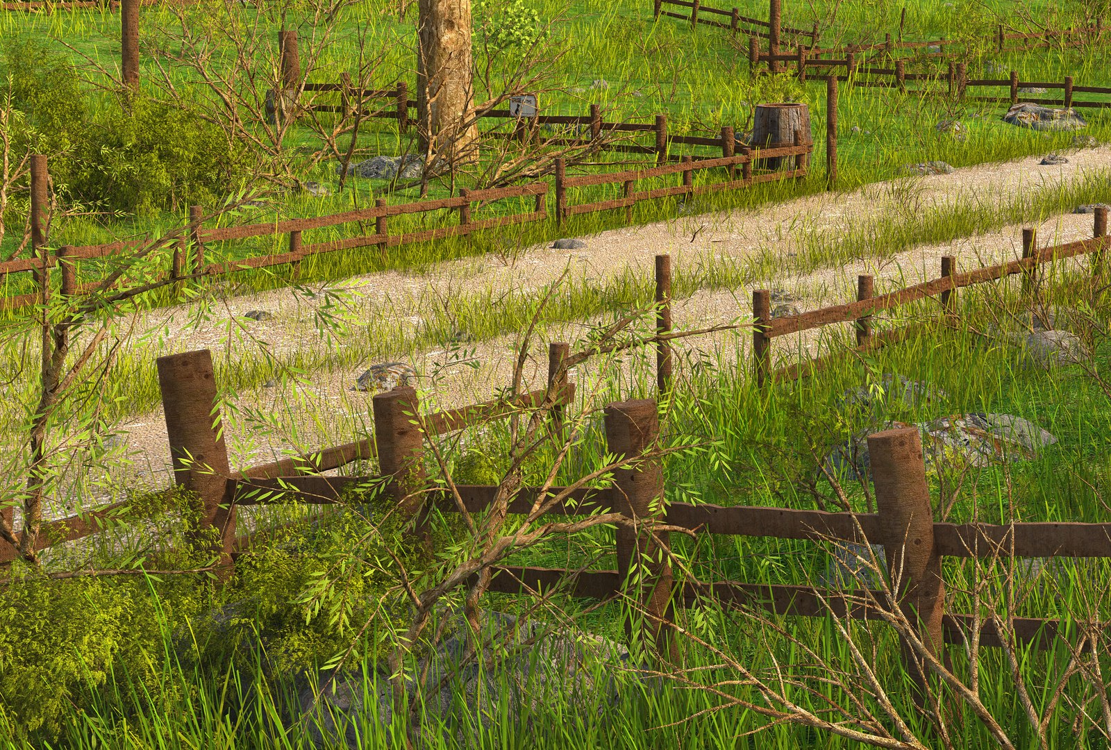 Landscape Path Forest 3D - TurboSquid 1546317