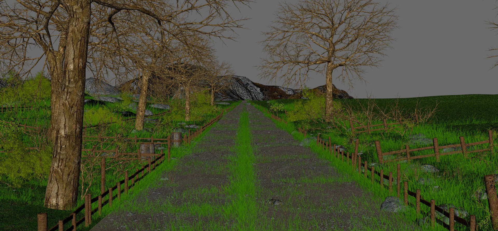 Landscape Path Forest 3D - TurboSquid 1546317
