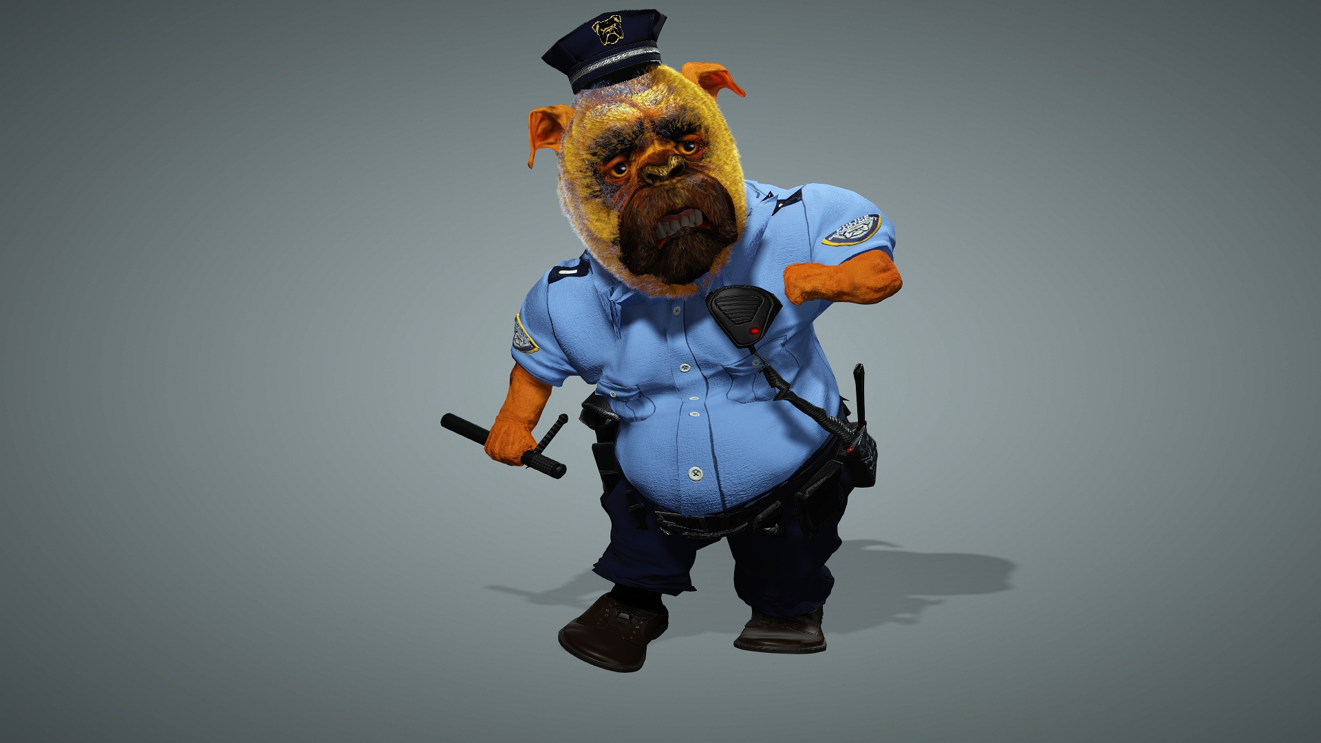 Dog Cop Model - TurboSquid 2078818