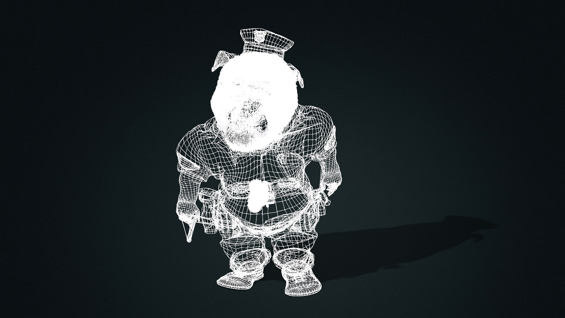 Dog Cop Model - TurboSquid 2078818