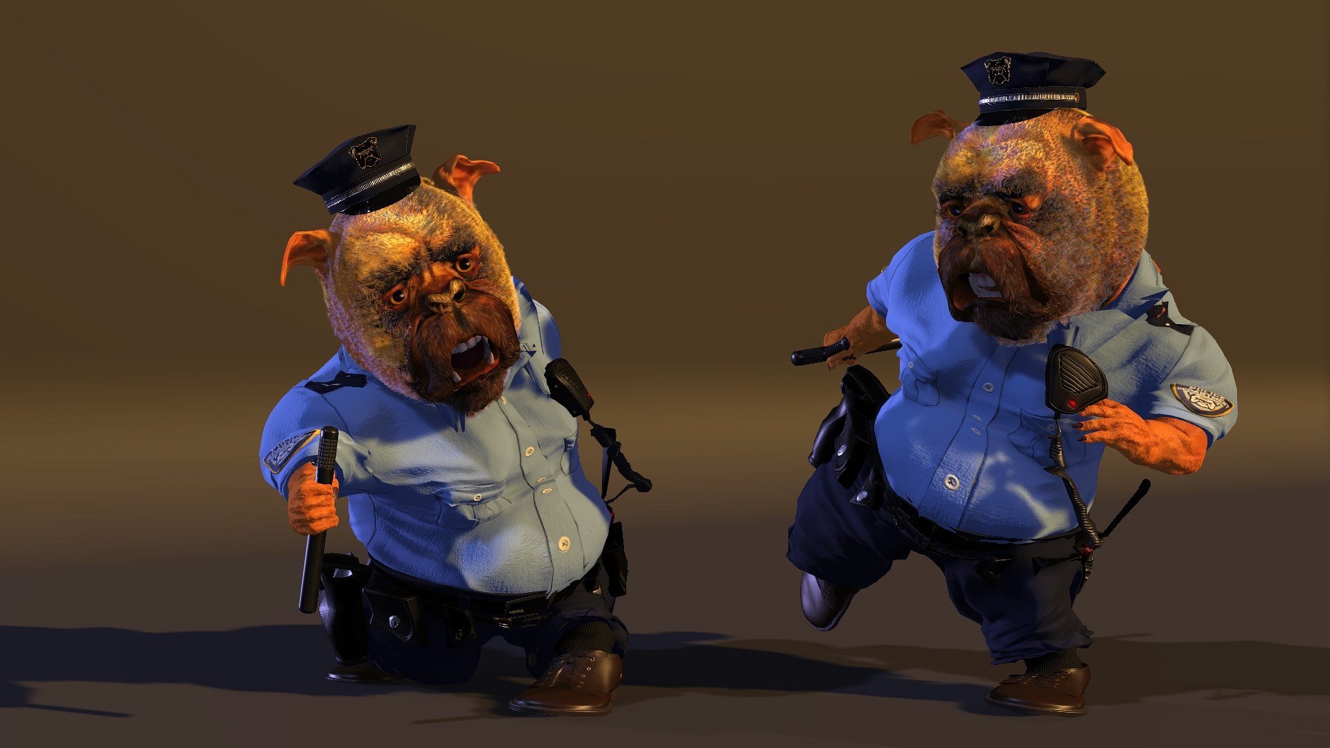 Dog Cop Model - TurboSquid 2078818