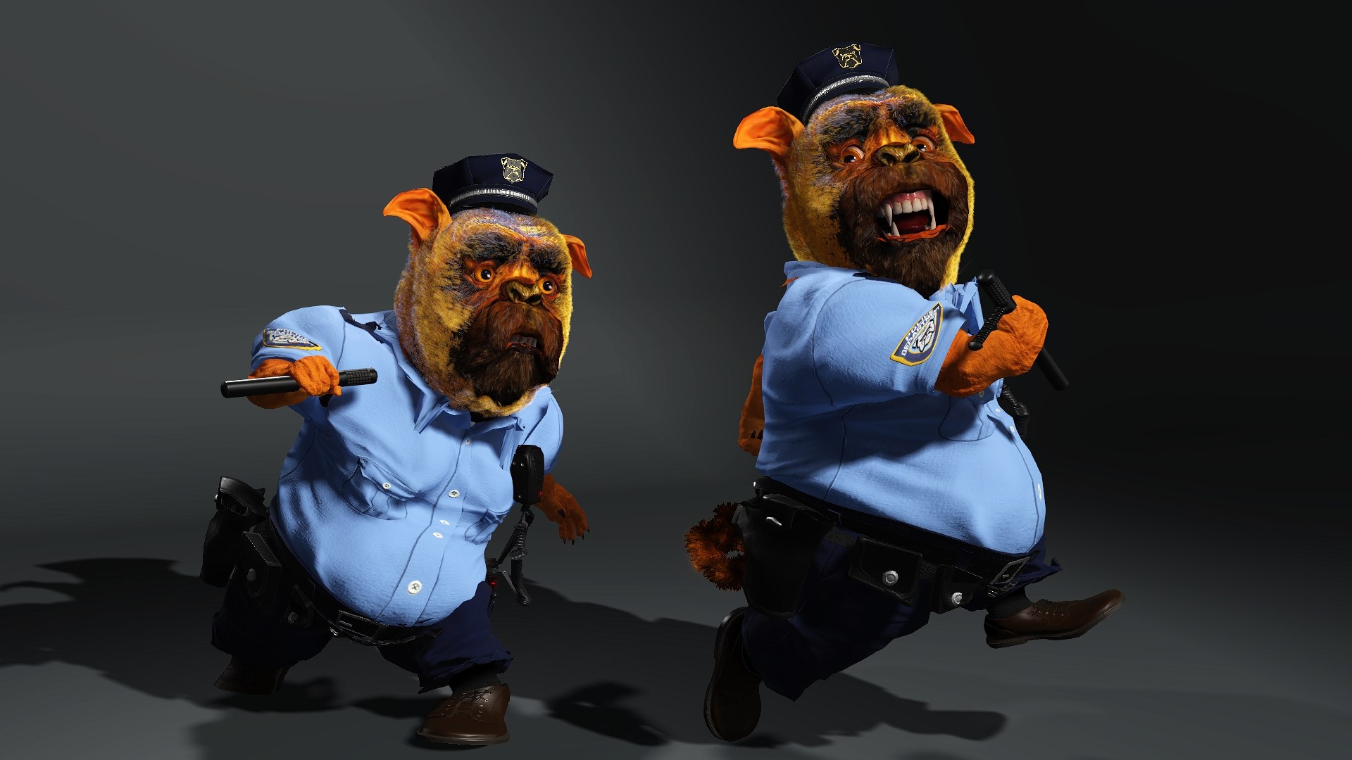 Dog Cop Model - TurboSquid 2078818