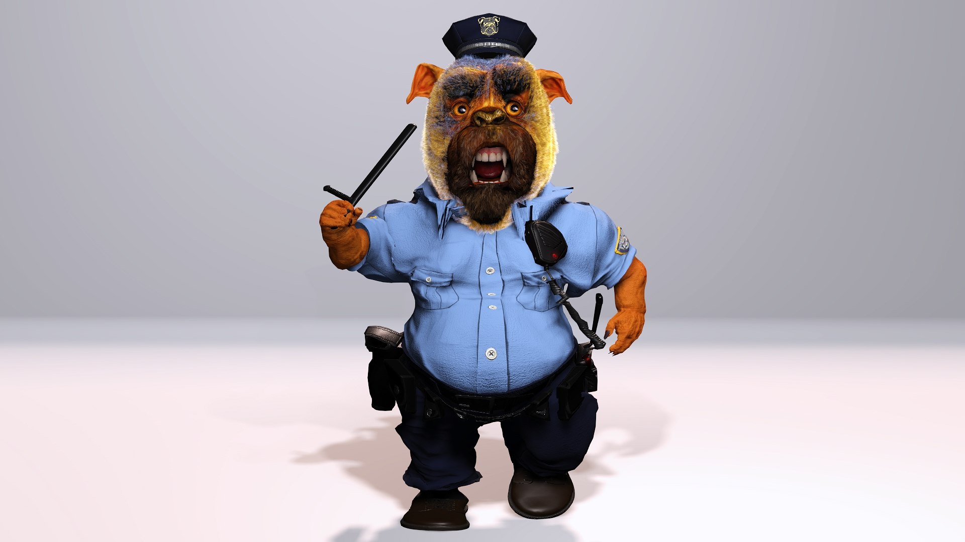 Dog Cop Model - TurboSquid 2078818