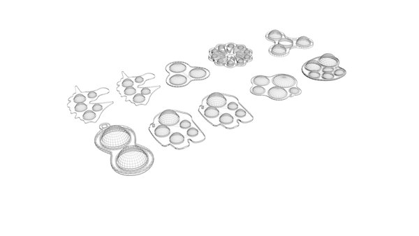 Simple Dimples Set 3D model - TurboSquid 1764483