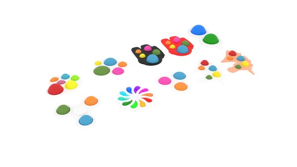 Simple Dimples Set 3D model - TurboSquid 1764483