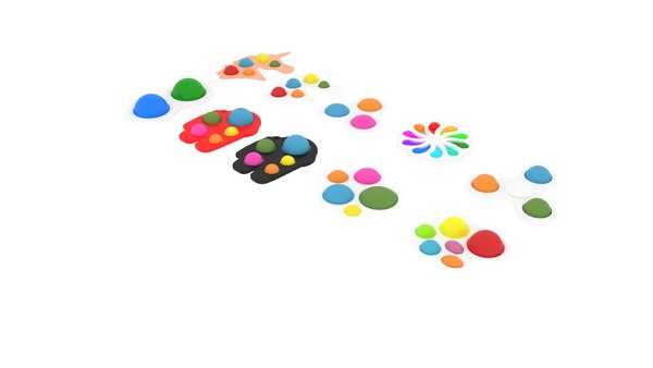 Simple Dimples Set 3D model - TurboSquid 1764483