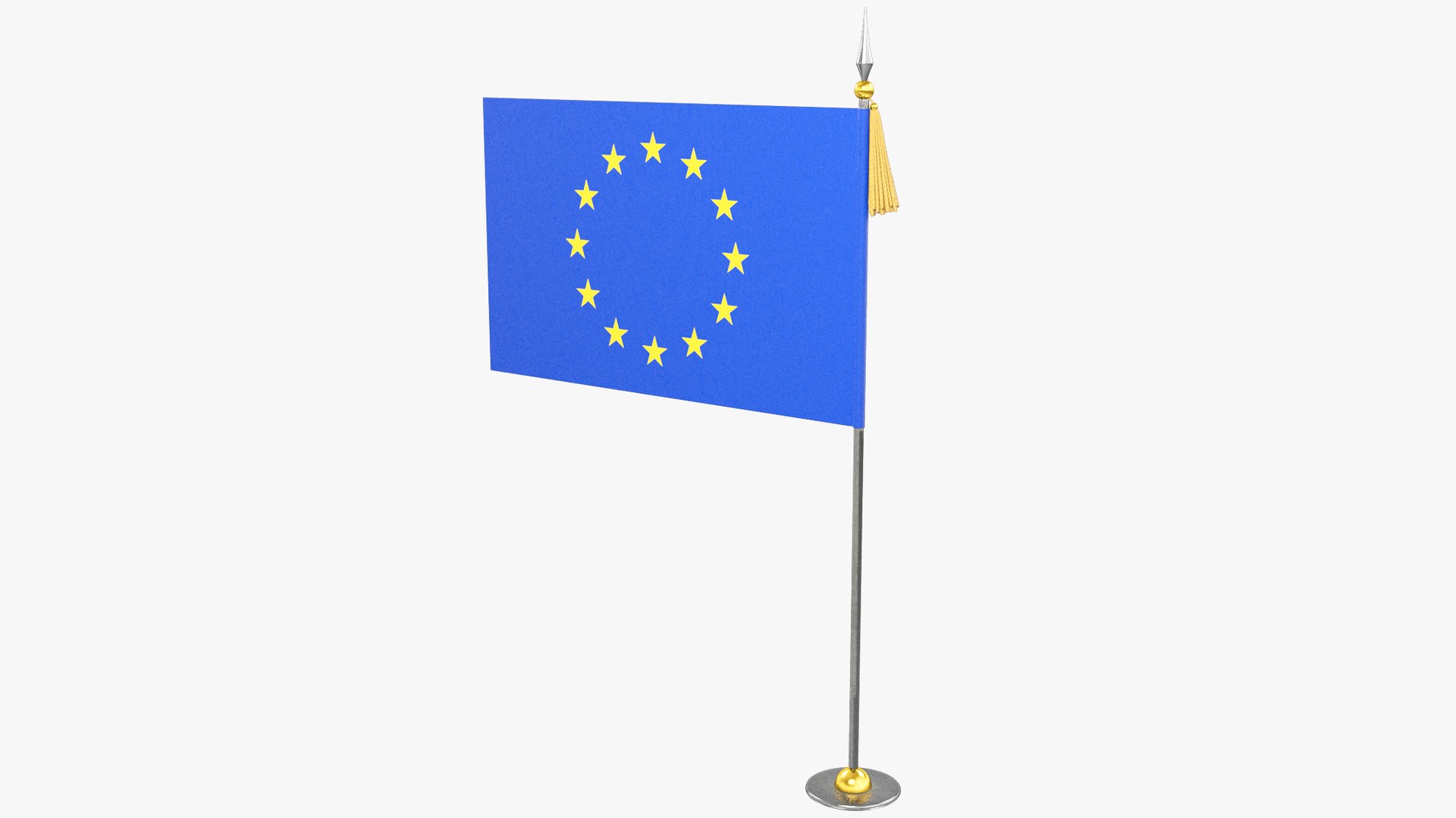 3D Flag Of Europe V3 Model - TurboSquid 1871584