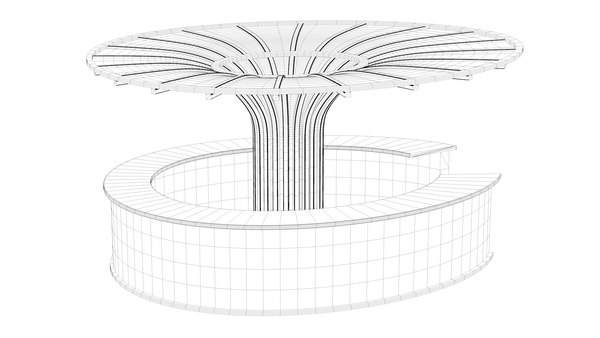 modelo 3d Barra de bar circular futurista - TurboSquid 2217348