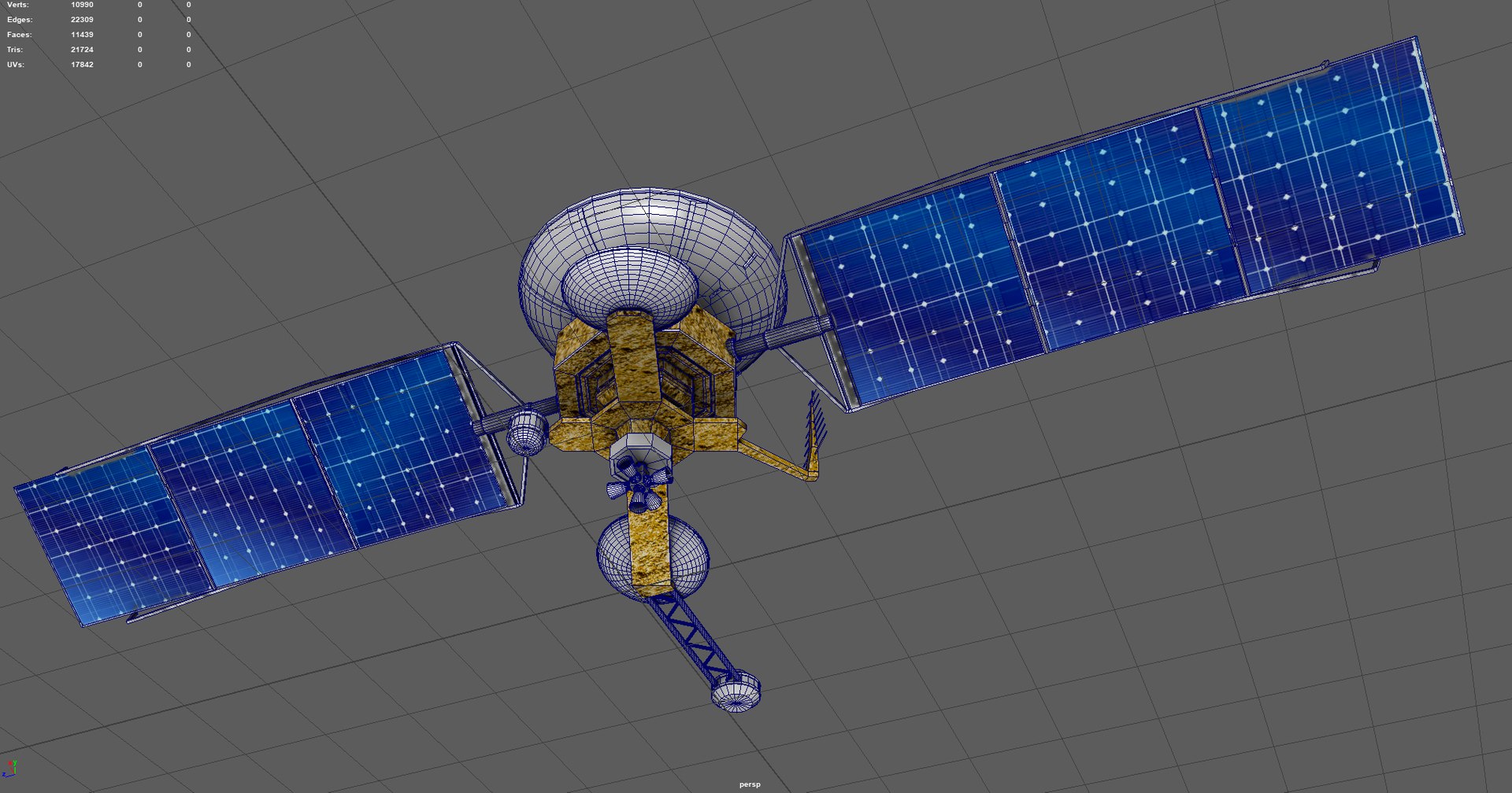 3D Model Satellite Spaceship - TurboSquid 1474590