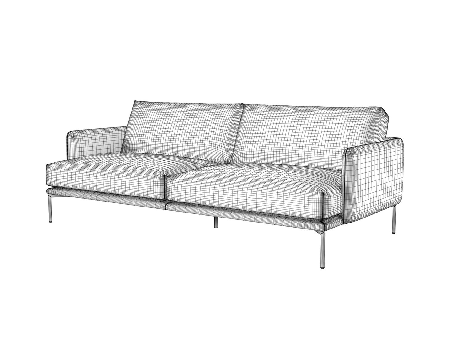 Baron Sofa 210 3D Model - TurboSquid 2156311