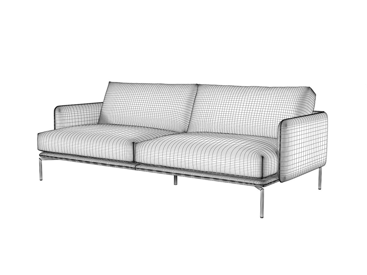 Baron Sofa 210 3D Model - TurboSquid 2156311