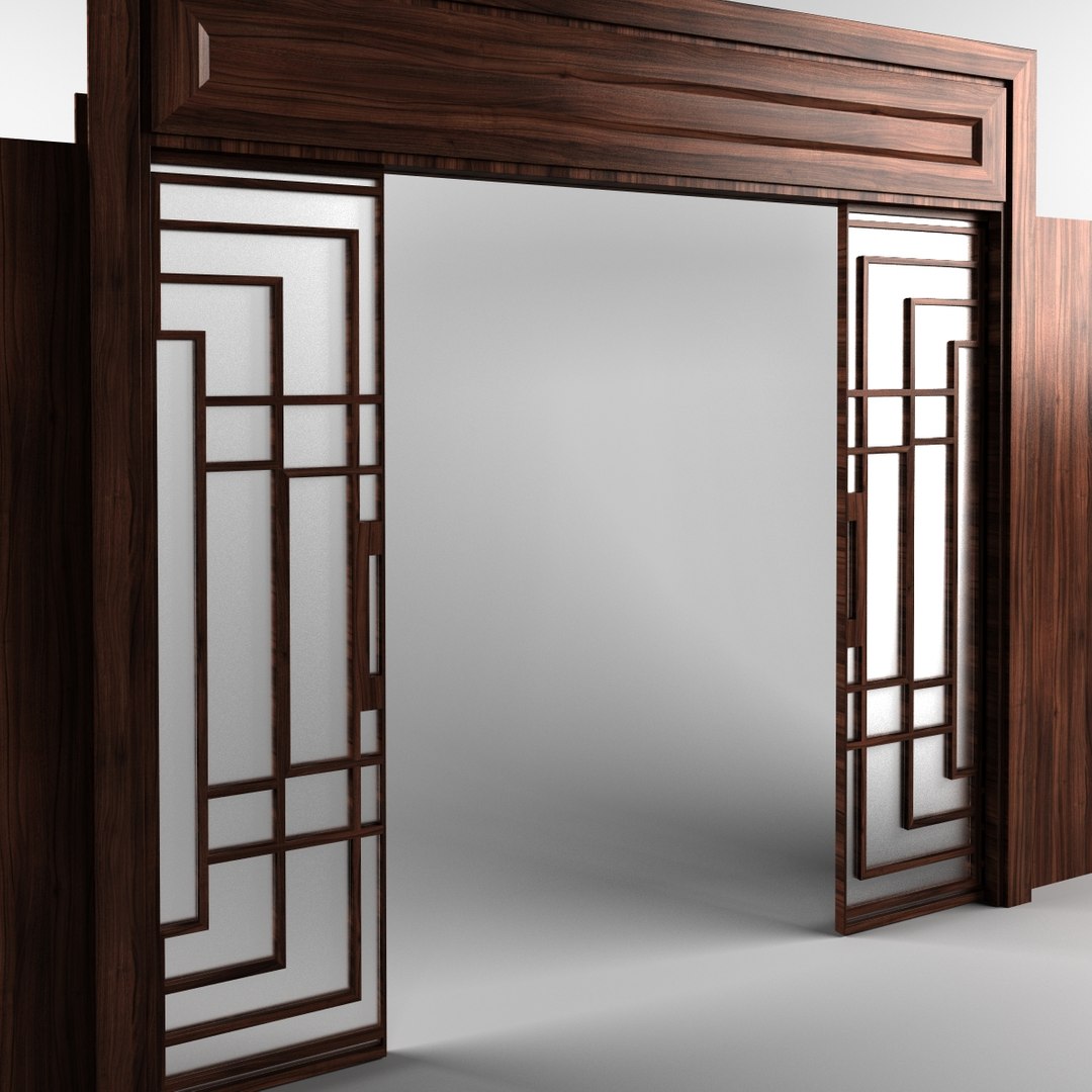 3d Sliding Door Model