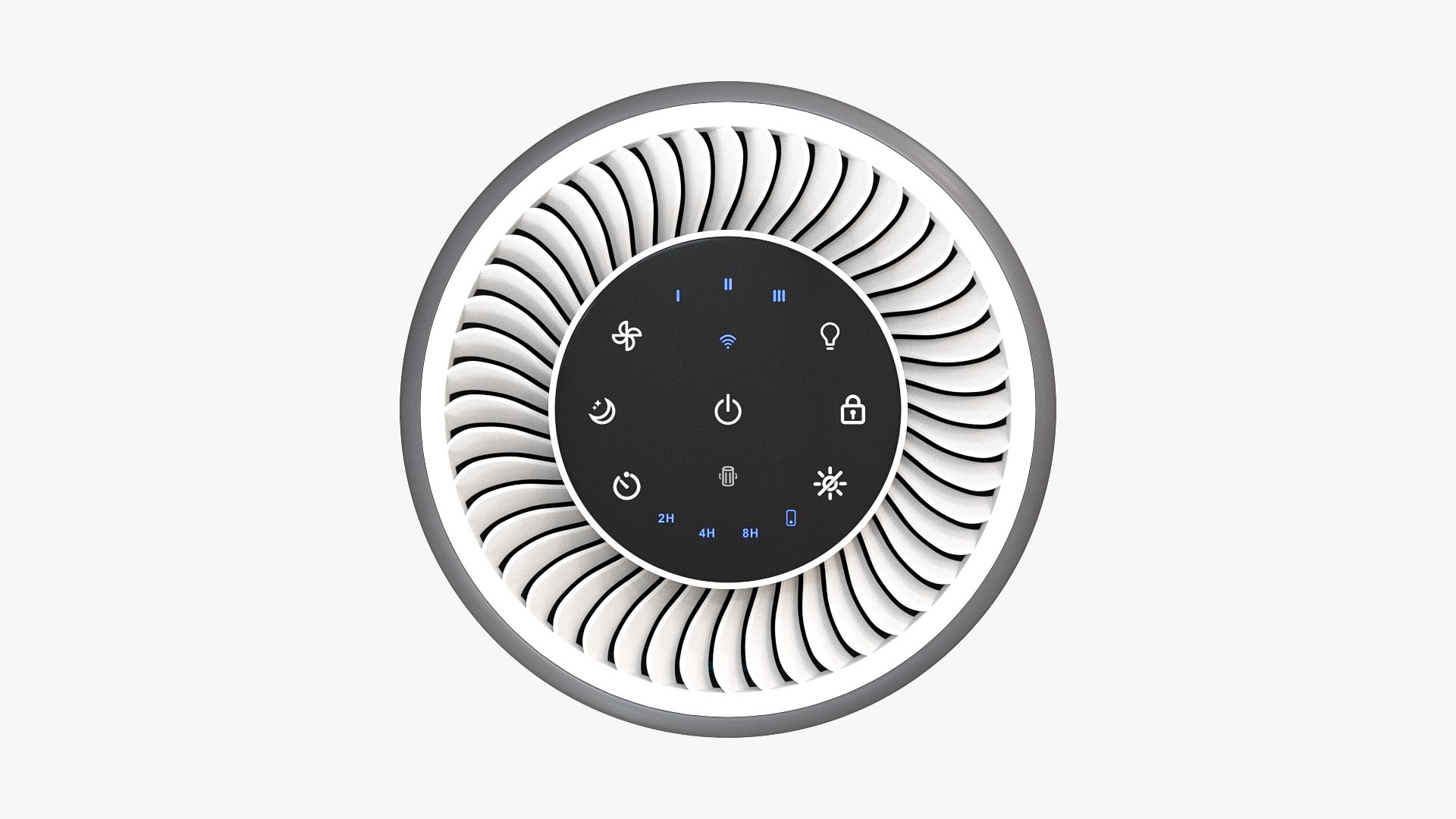 Levoit Core 200S Air Purifier Grey model - TurboSquid 2038852