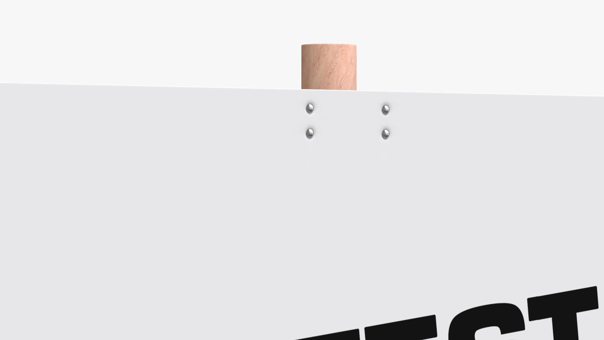 Protest sign 3D model - TurboSquid 1428524