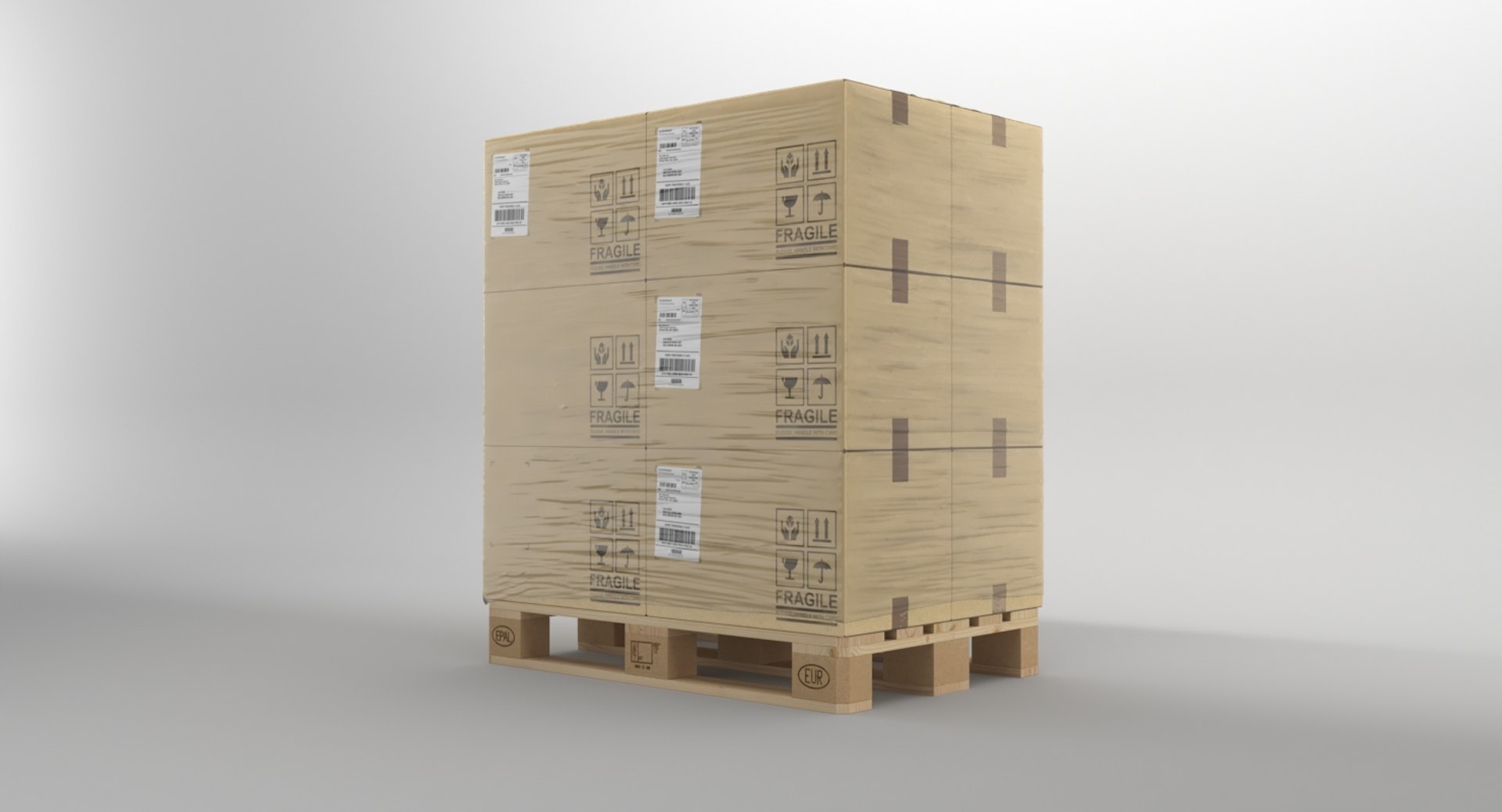 Pallet Boxes Model - TurboSquid 1338198