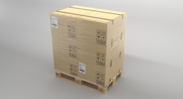 Pallet boxes model - TurboSquid 1338198