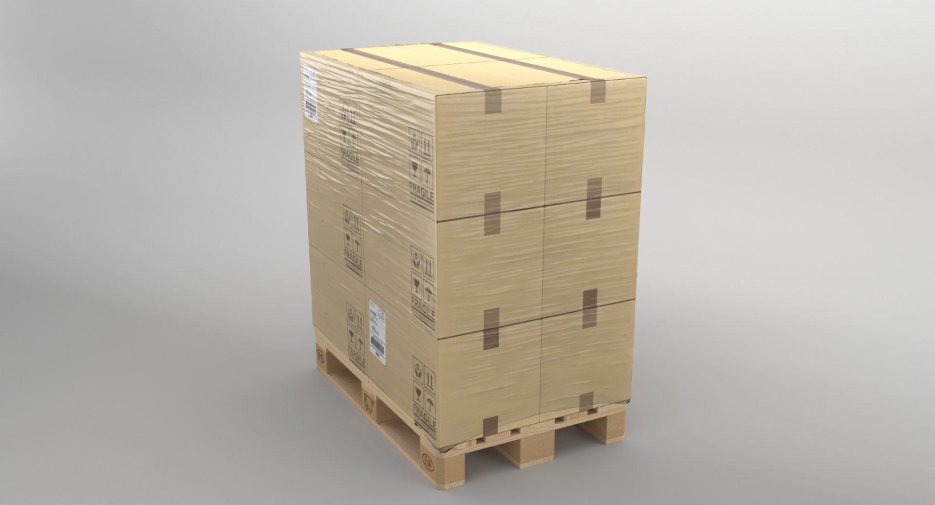Pallet Boxes Model - TurboSquid 1338198